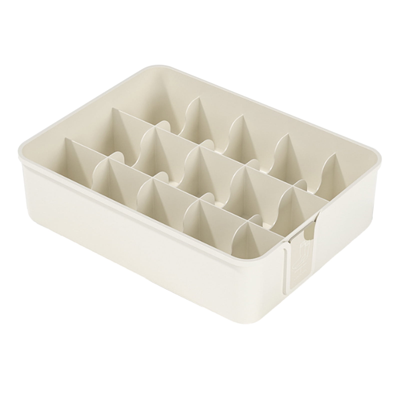 Sock Underwear Organizer Divider Plastic 15 Cell Closet Drawer Storage ...