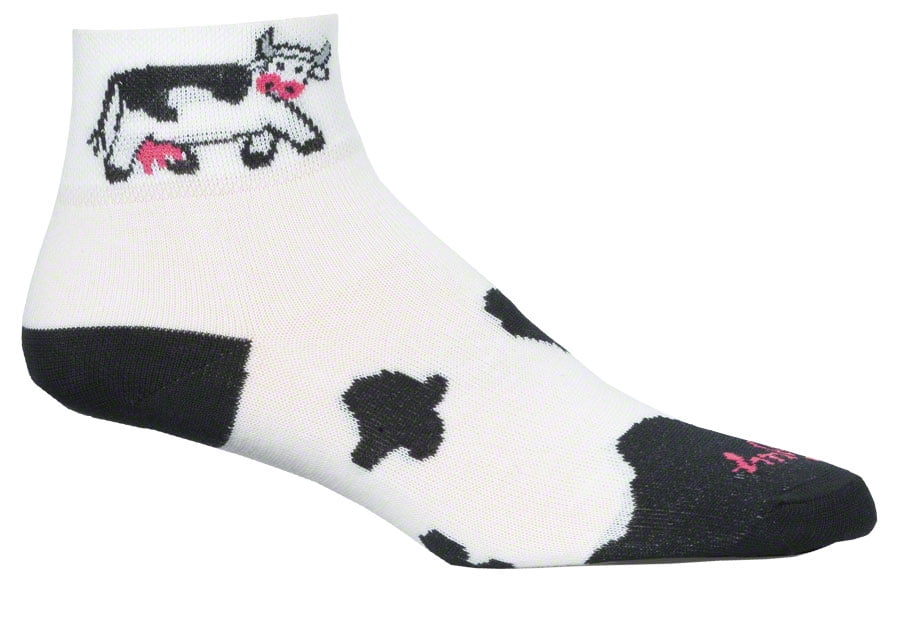 SockGuy Classic Cow Women's Sock White SM/MD - Walmart.com