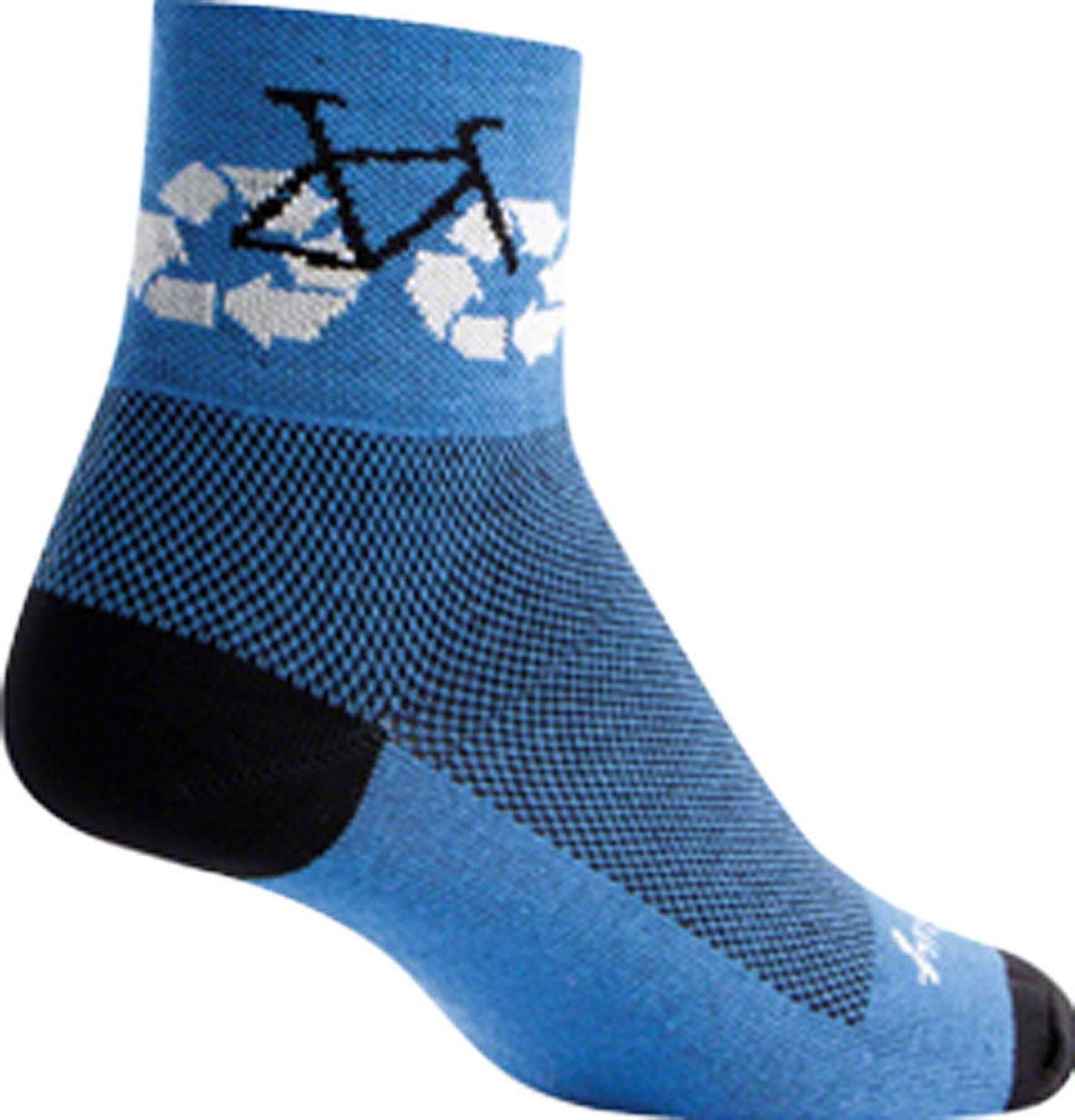 SockGuy Classic Recycle Socks 3 inch Blue Large X-Large TurboWool ...