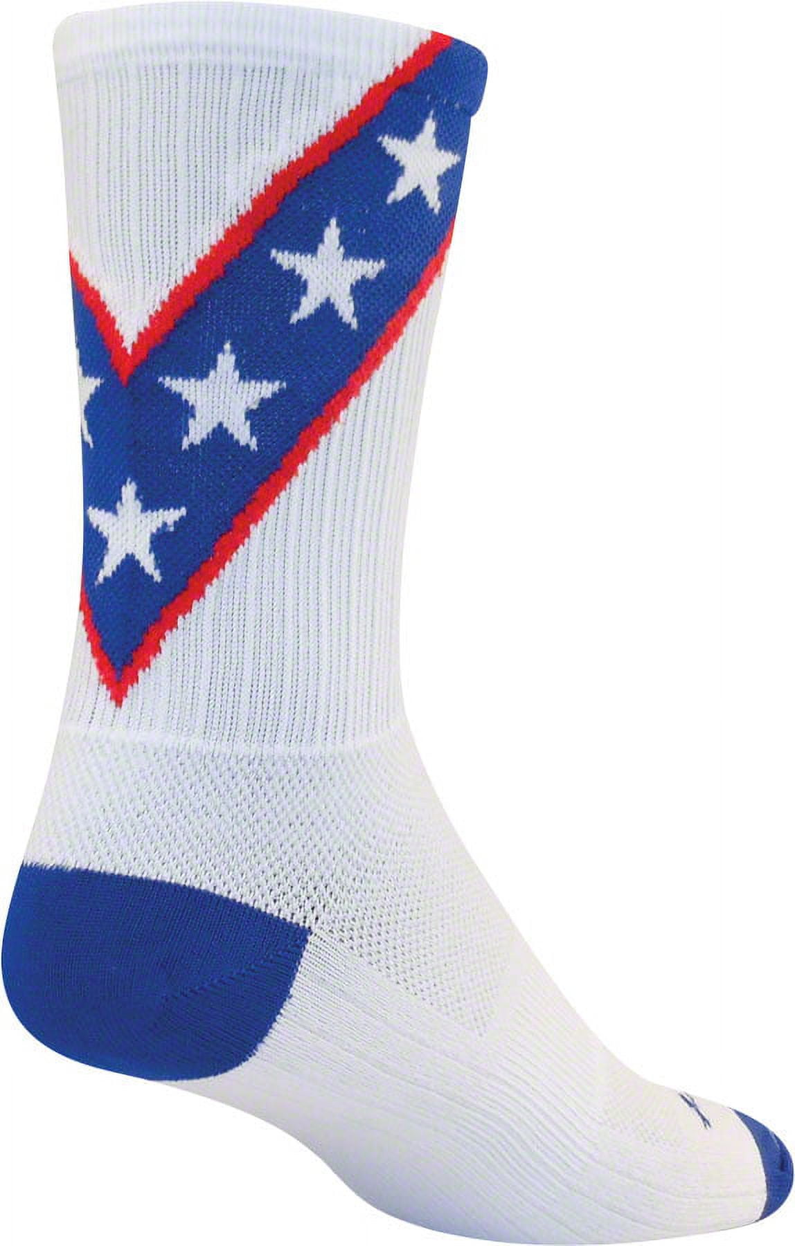 SockGuy SGX Daredevil Socks 6 inch White Small Medium Unisex Synthetic ...