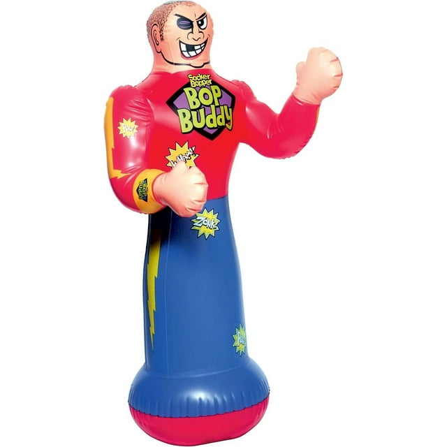 Socker Boppers Buddy - Safe Inflatable Punching Bag for Kids, Promotes ...