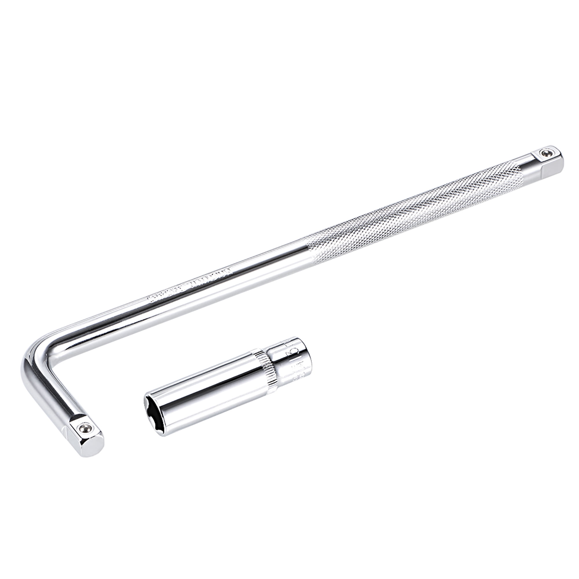 Socket Accessory Set, 13mm 6-Point Deep Socket 10" L-Shape Extension ...