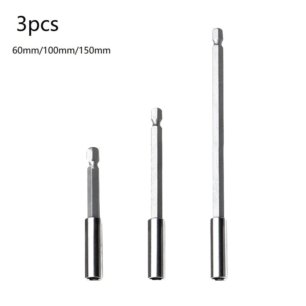 Socket Bit Holder Gray Magnetic Quick Release 1/4 Hex Power Tools 3PCS ...