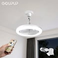 GUPUP 11 inch Socket Fan Light, Screw in Ceiling Fan with Light and ...