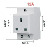 Socket DIN Rail Socket Built In Protective Contact Earthing Contact ...