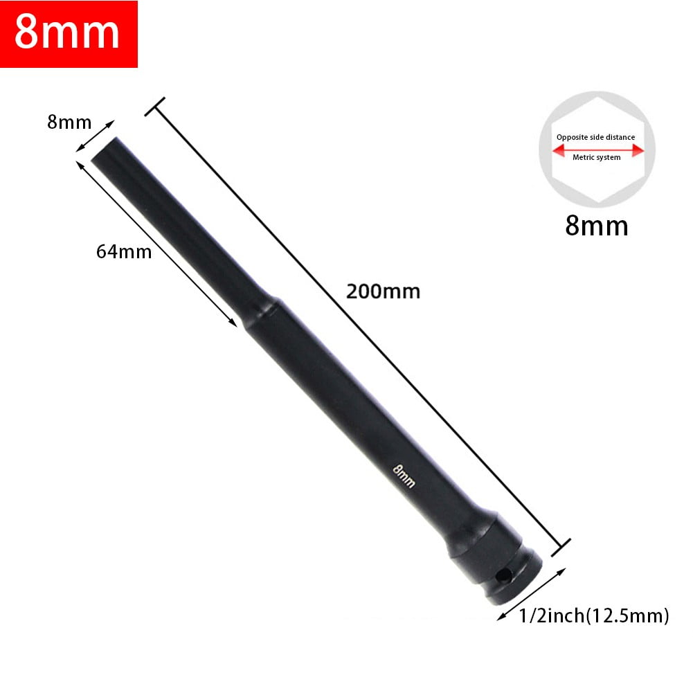Socket Extension Bar 1/2inch Hex Socket Extender Socket Drive 200mm ...