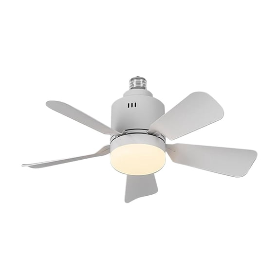 Socket Fan Light Ceiling Fans with Lights and Remote, 3-Speed Wind ...