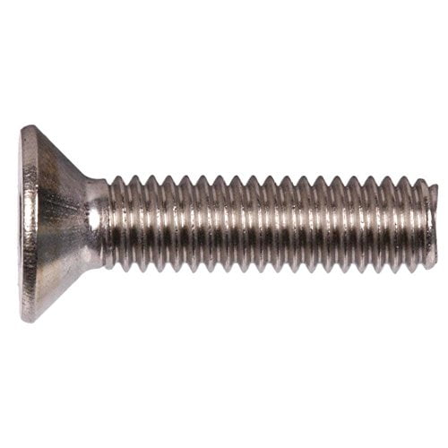 Socket Flat Countersunk Head Cap Screw, M6-1.0 x 30mm, Stainless Steel A4-70, Hex Socket ...