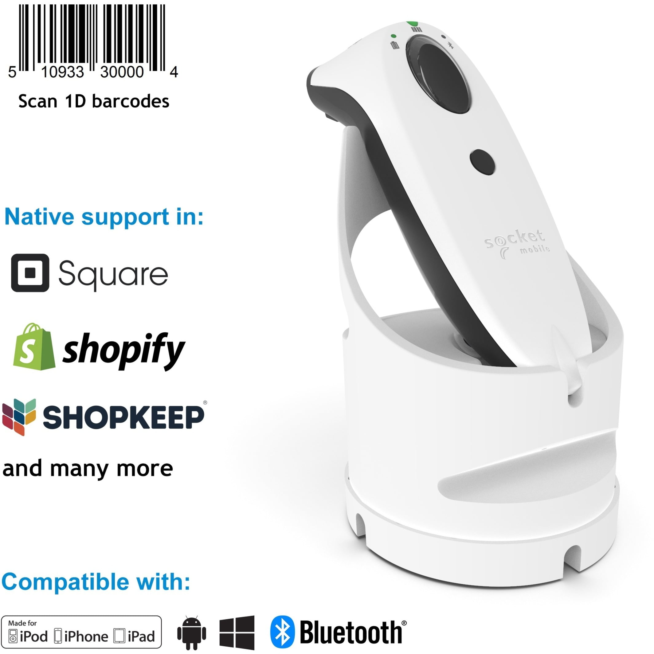 Socket Mobile SocketScan S730 Handheld Barcode Scanner - Walmart.com