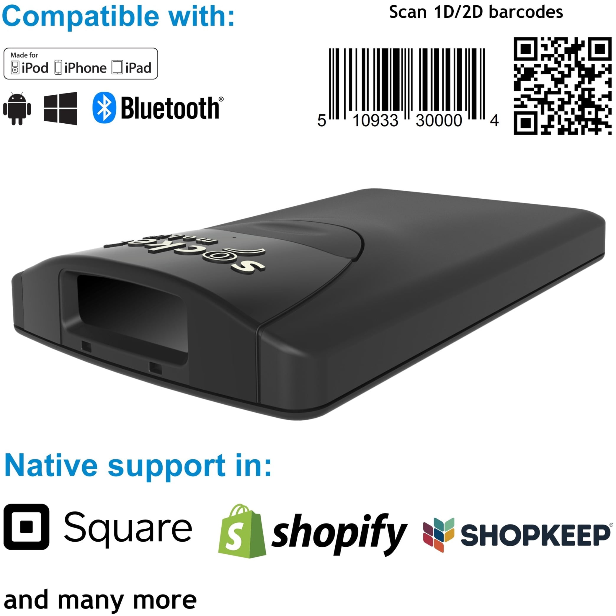 Socket Mobile SocketScan S860 Handheld Barcode Scanner - Walmart.com