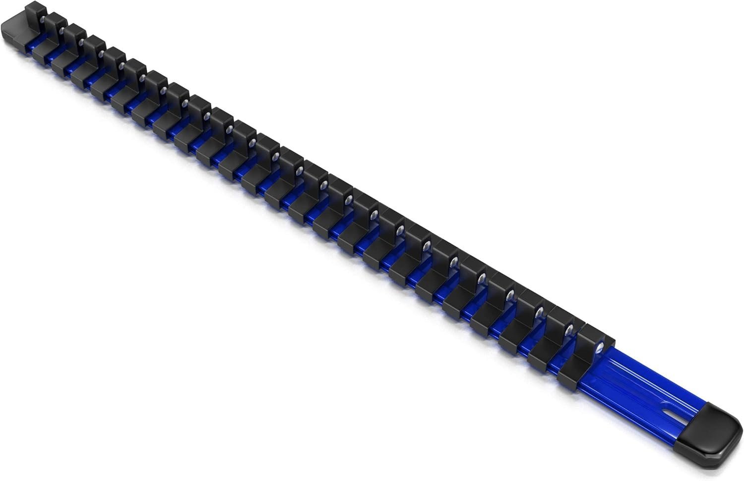 Socket Organizer - 1/4-Inch Drive Socket Holder Rail - Blue Track ...