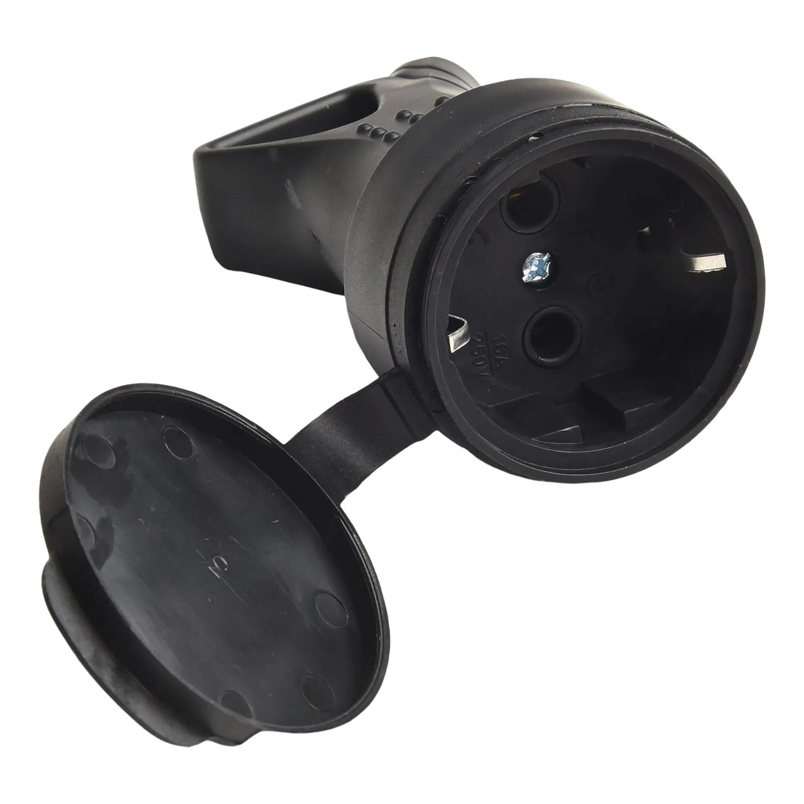 Socket Rubber Waterproof Electrical Grounded Eu Connector 16A 250V Socket Smile Home - Walmart.com