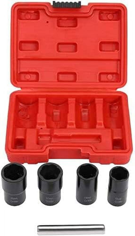 Socket Set 5 Pc Metric Lug Nut Extractor Socket Set Bolt Grip - Walmart.com