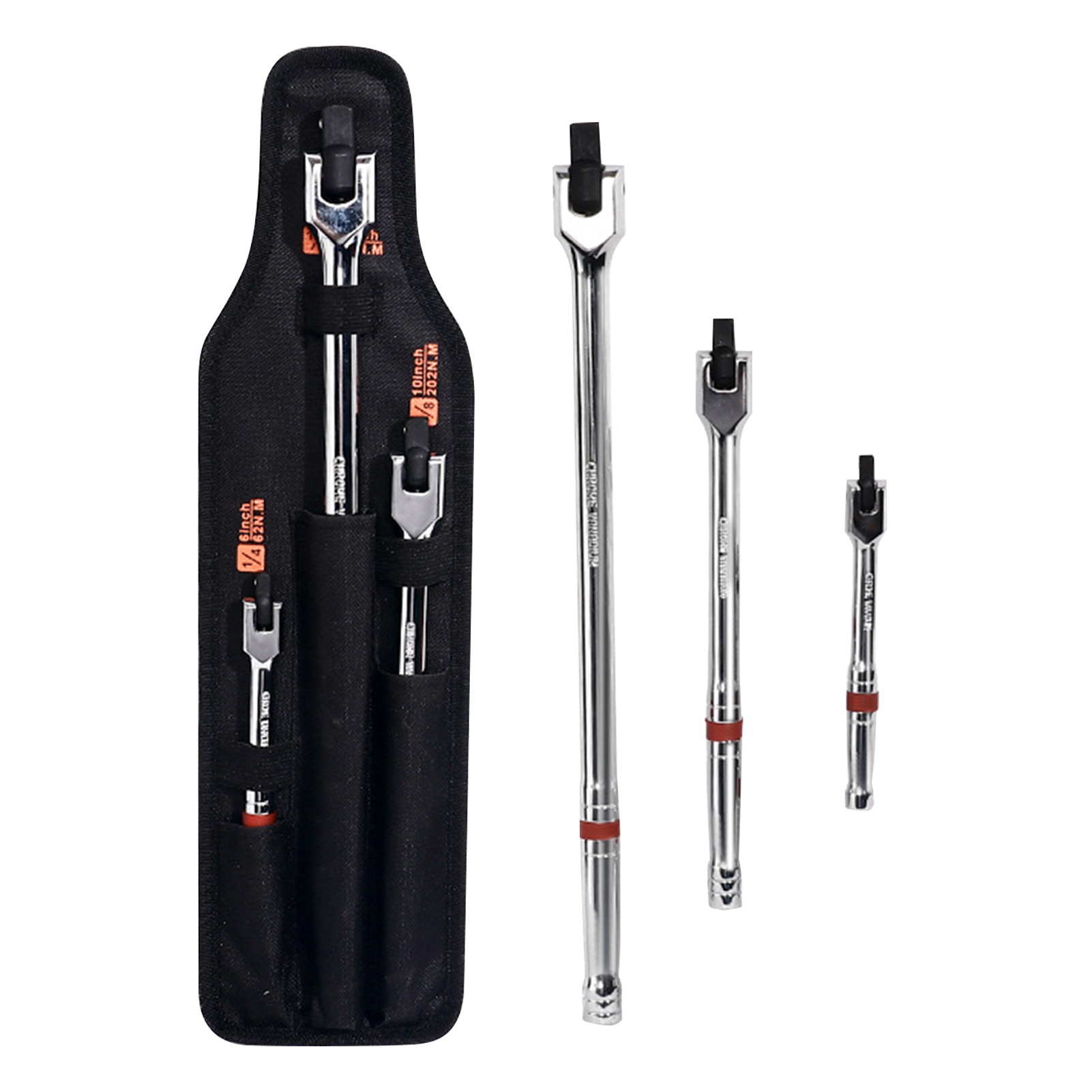 Socket Wrench Set, 3X Steering Wrenches, 1 4inch, 3 8inch, 1 2inch ...