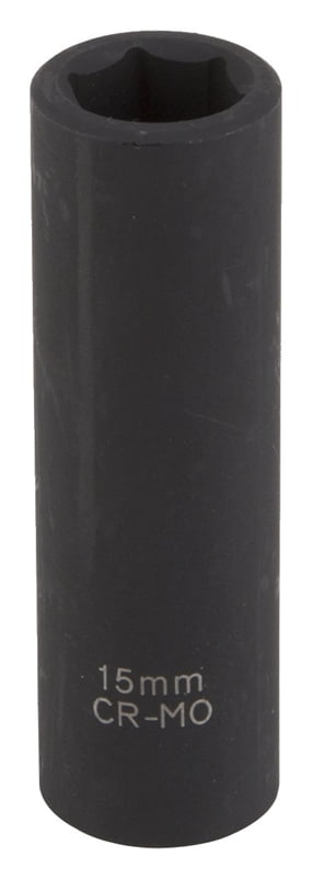 Vulcan Deep Impact Socket, 15 mm Socket, Black Phosphate - Walmart.com