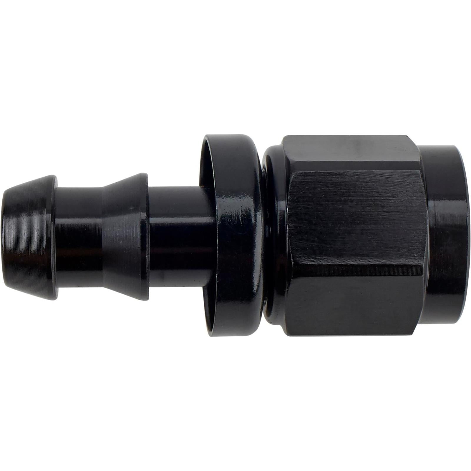 Socketless Hose End Fitting, 6AN Fitting, Black Socketless Straight ...