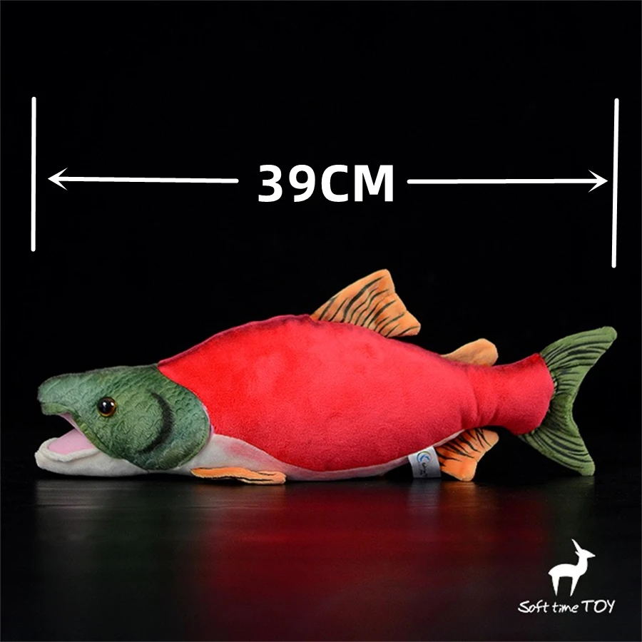 Sockeye Salmon High Fidelity Trout Plushie Kokanee Plush Toys Lifelike ...