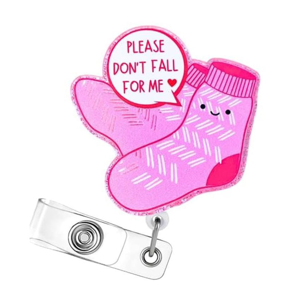 Socks Badges Holder with Swivel Clip for Nurse Doctor Student Teacher ...