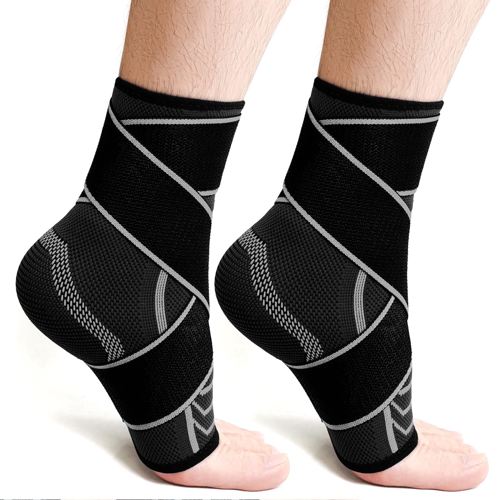 Ankle Brace, 2 Pcs Lofir Ankle Support Wrap Compression Sleeve For ...