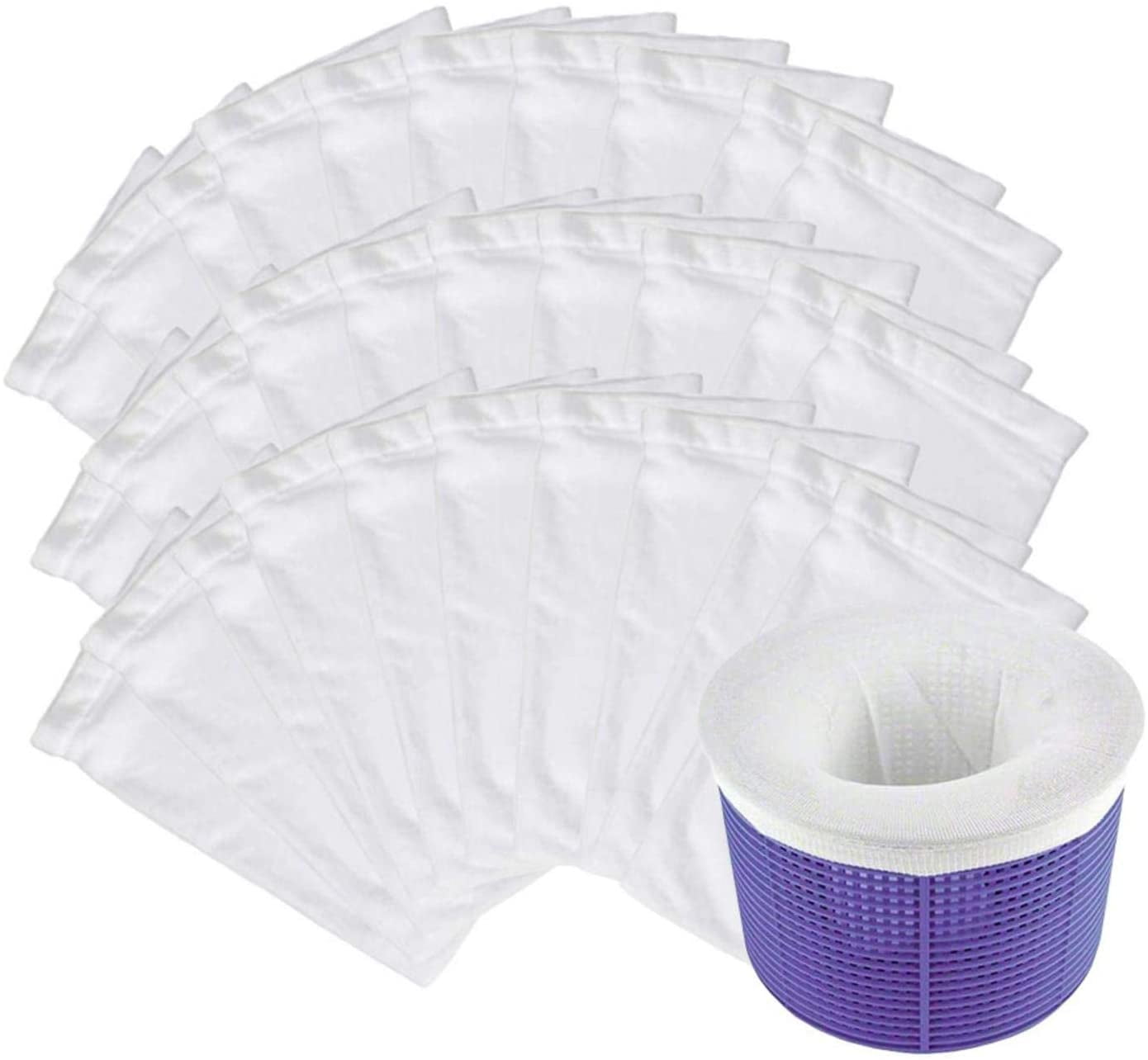 Socks, Reusable Swimming Pool Filter Bag, for Basket, Vacuum Cleaner ...