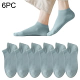 Socks for Women Ankle High, 6 Pairs Womens Socks Mesh Ventilation Non ...