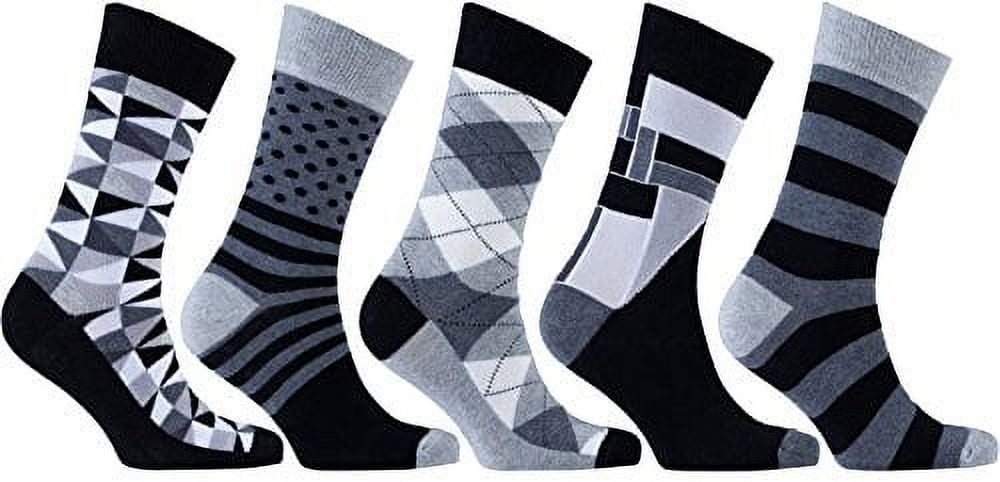 Socks n Socks - Men's 5-pairs Luxury Cotton Cool Funky Colorful ...