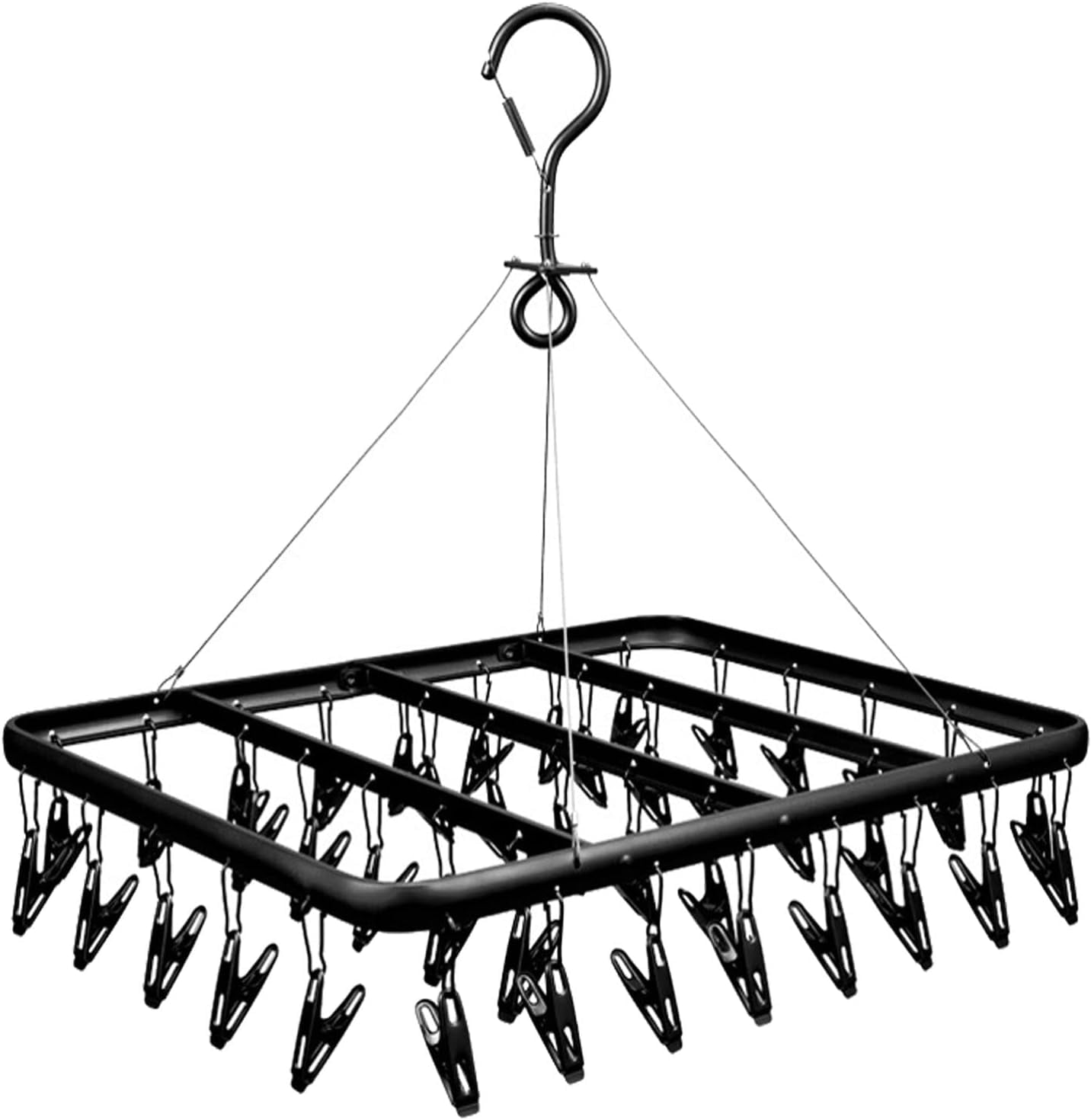 Socks, stainless steel clothes clips, square clothes hanger hook 360 ...