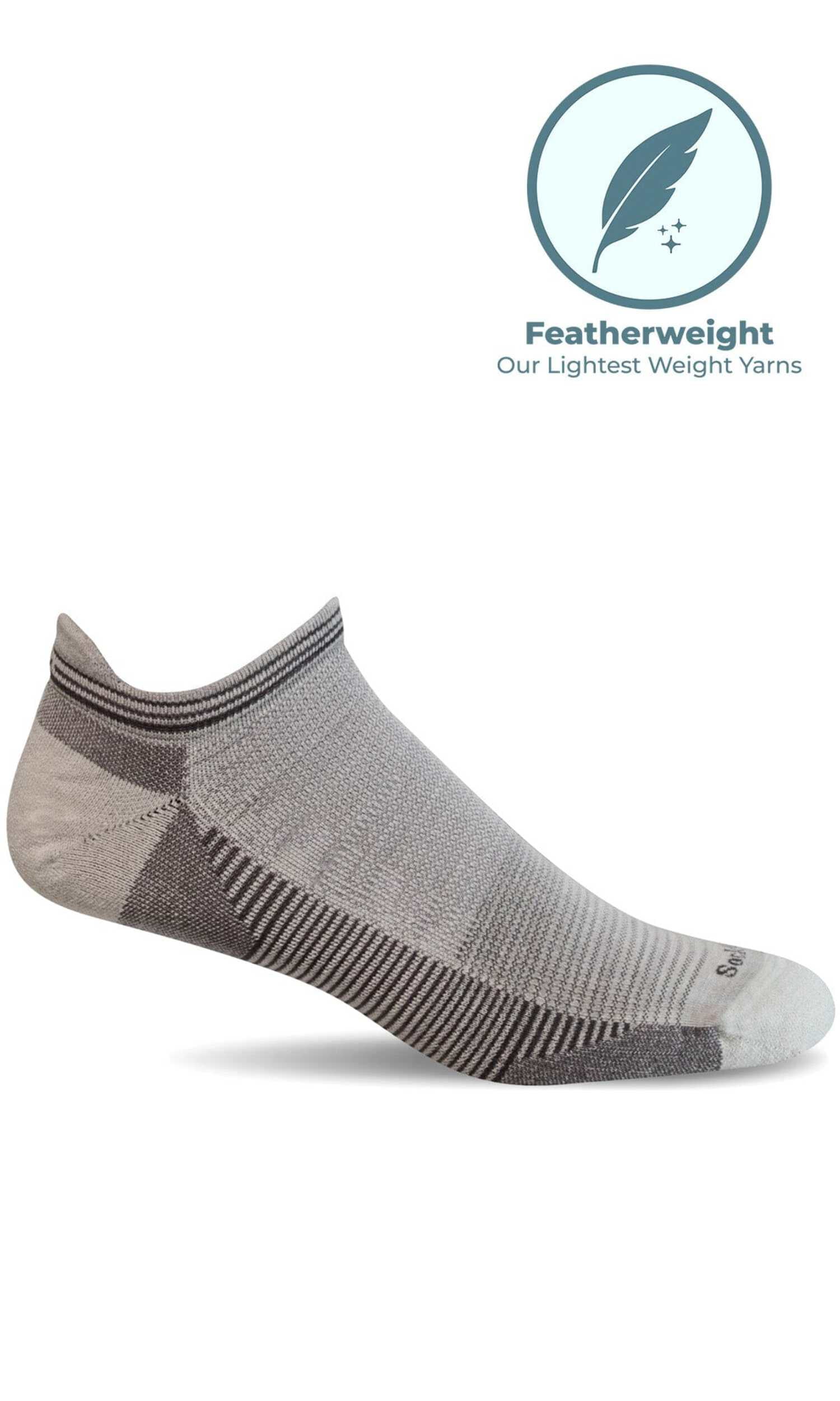 Sockwell Men's Cadence Micro Moderate Compression Socks Natural Medium ...