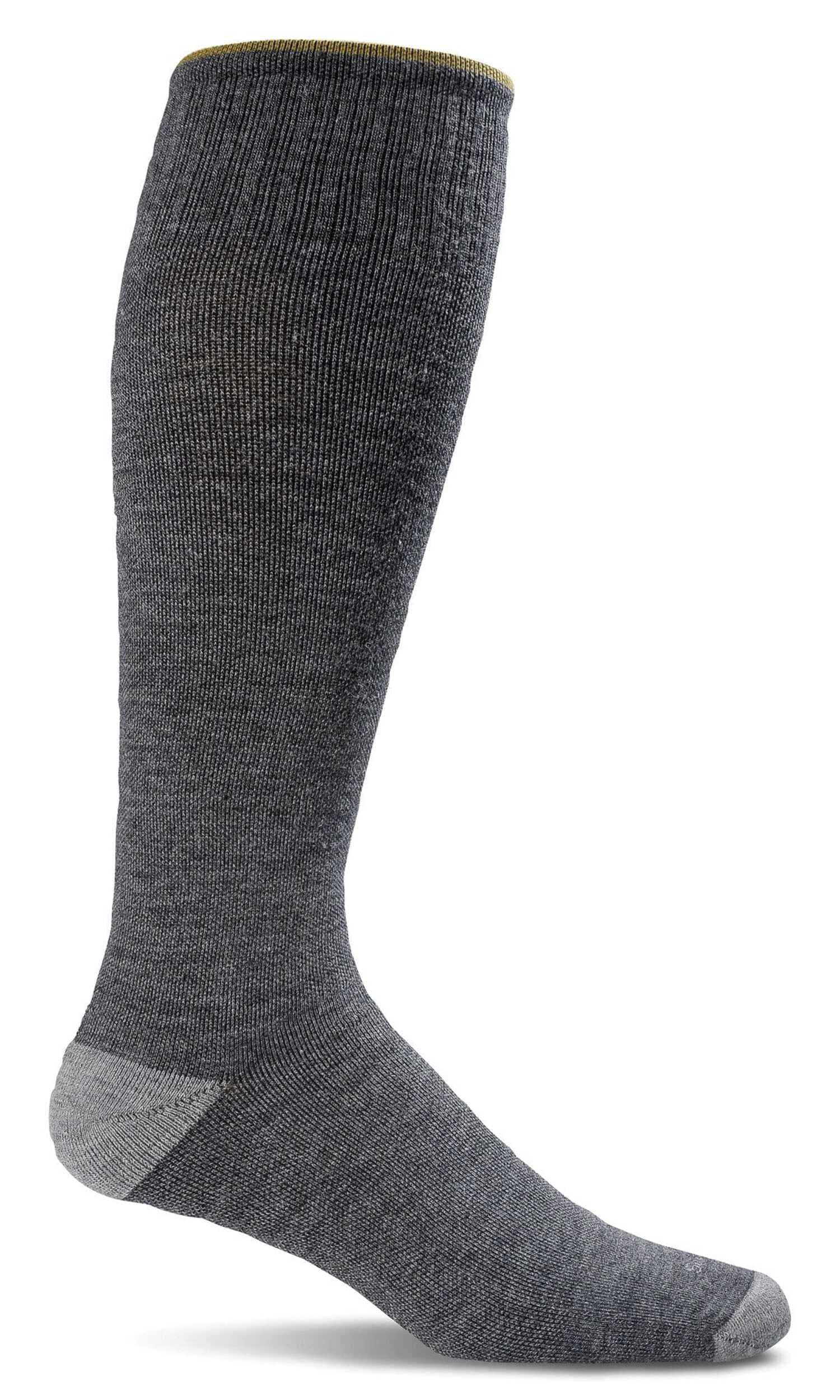 Sockwell Men's Elevation Compression Socks, Grey, Medium, Lightweight ...