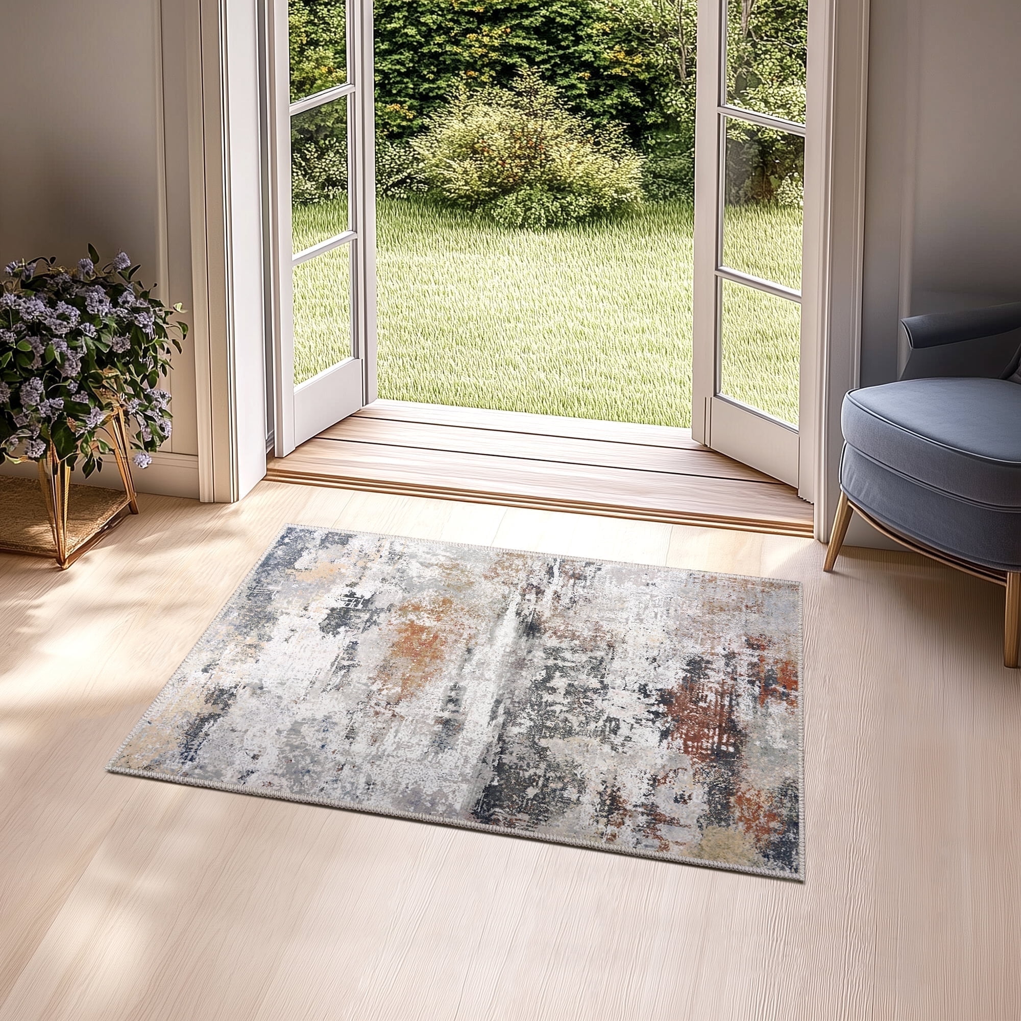 Socofuz 2' x 3' Small Area Rugs for Entryway Bedroom Indoor Entrance ...