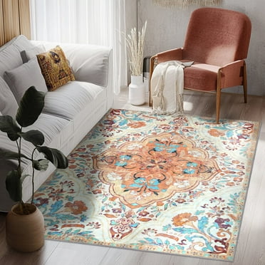 Ultra Soft Area Rug 3x5, Non Slip, Stain Resistant, Washable Area Rugs ...