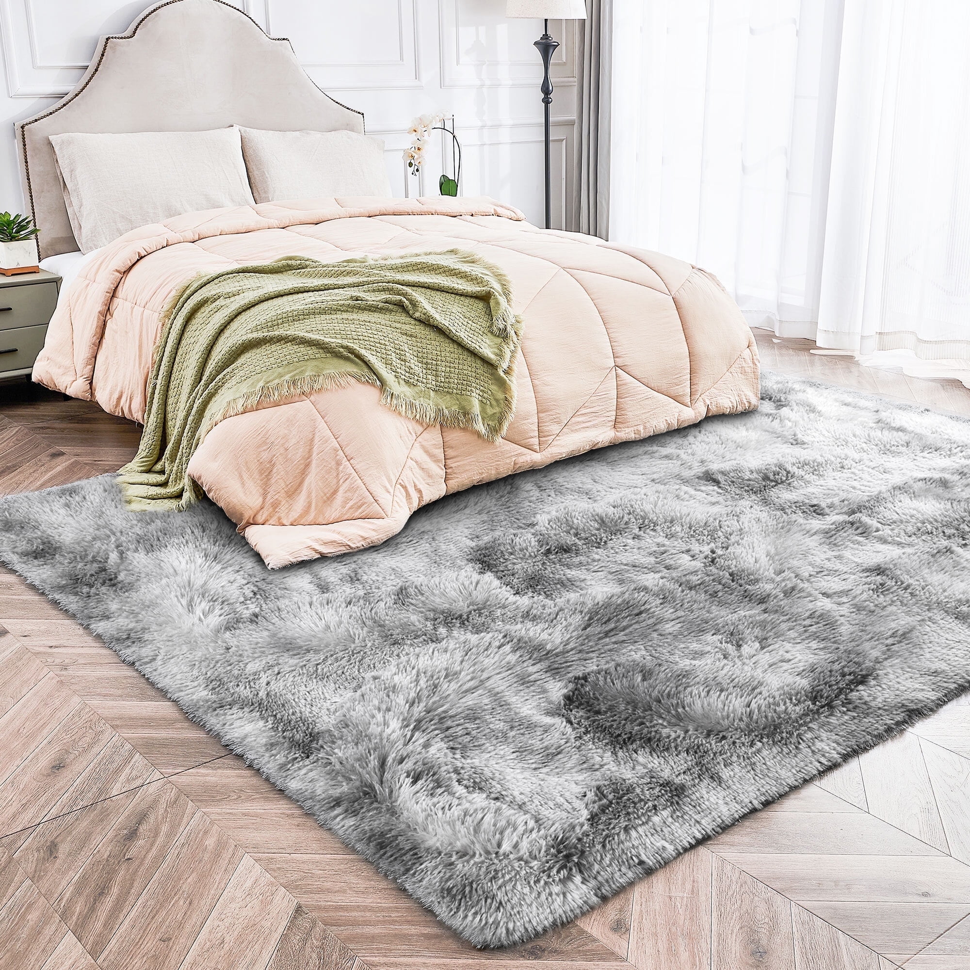 Socofuz 8x10ft Area Rug Fluffy Living Room Carpet Ideal for Bedroom ...