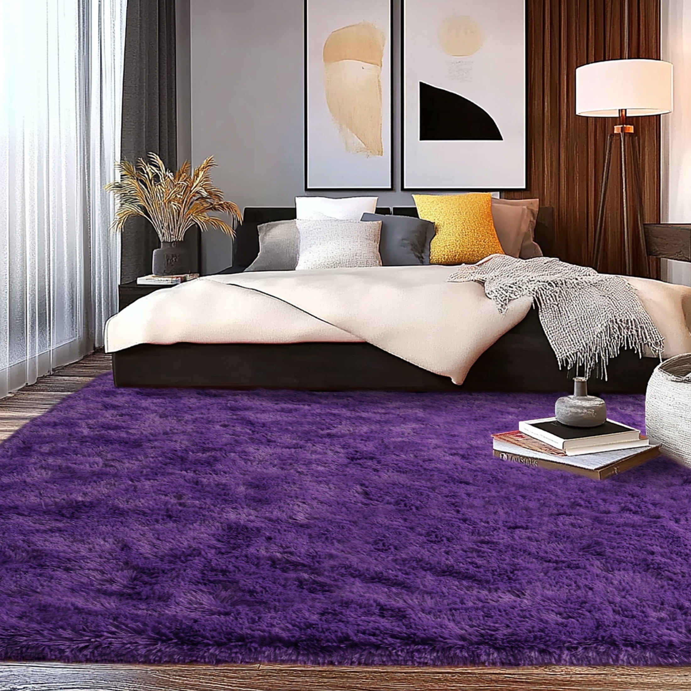 Socofuz Luxury Fluffy Rug, Soft Indoor Modern Carpets for Living Room ...