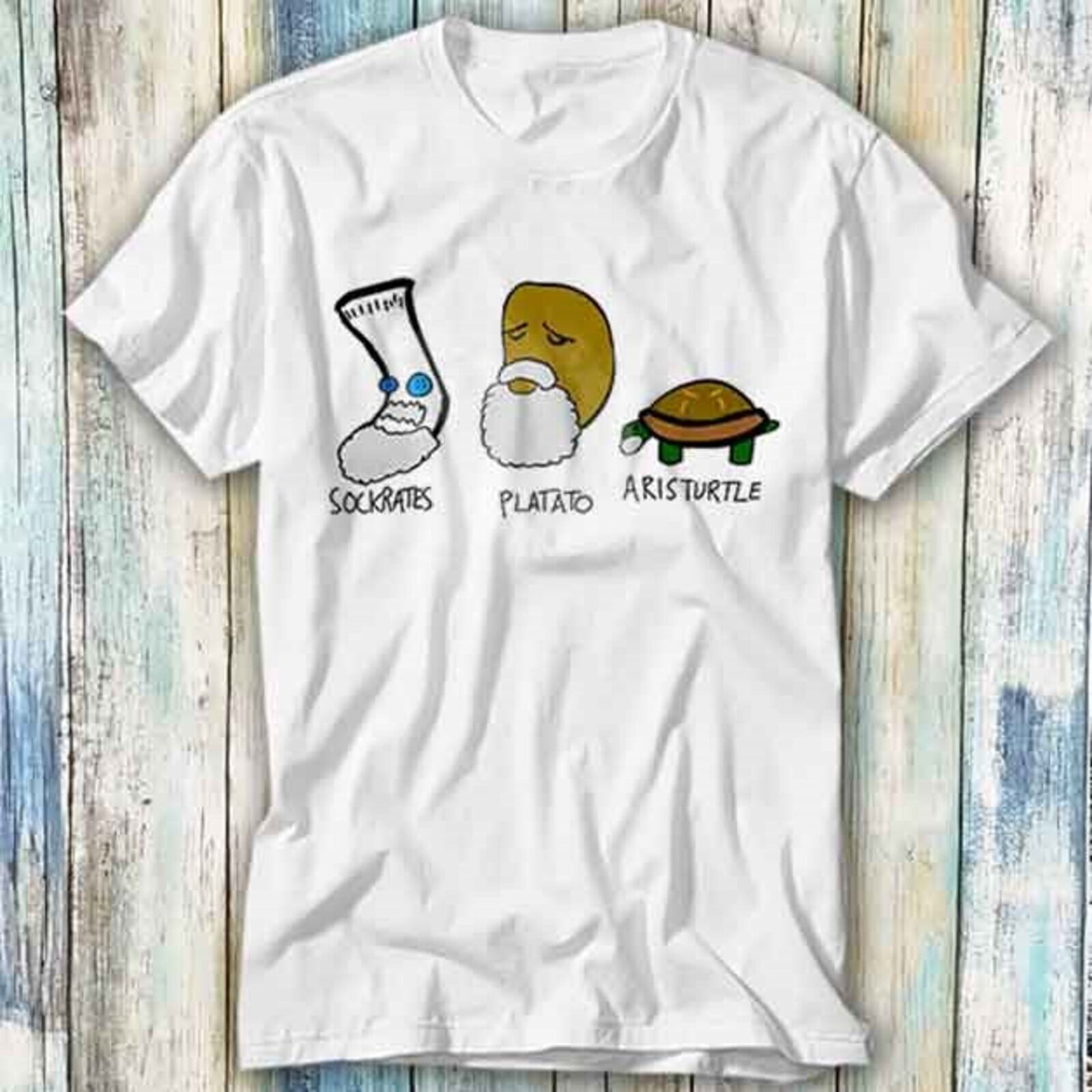 Socrates Plato Aristotle Philosophers Geek Funny 80s T Shirt Meme Gift ...