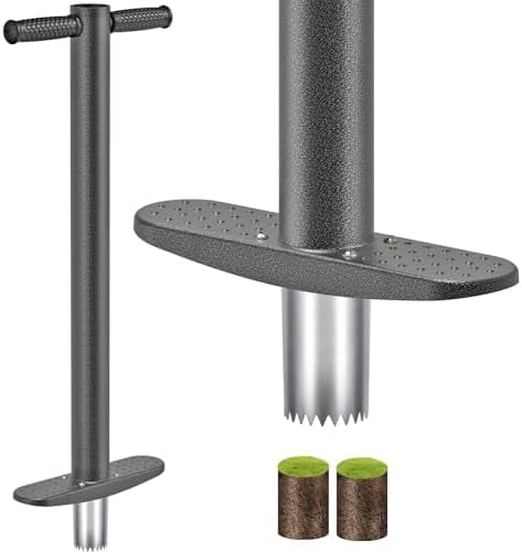 Sod Plugger, Bulb Planter Tool with Soft Rubber Grip, Grass Plugger ...