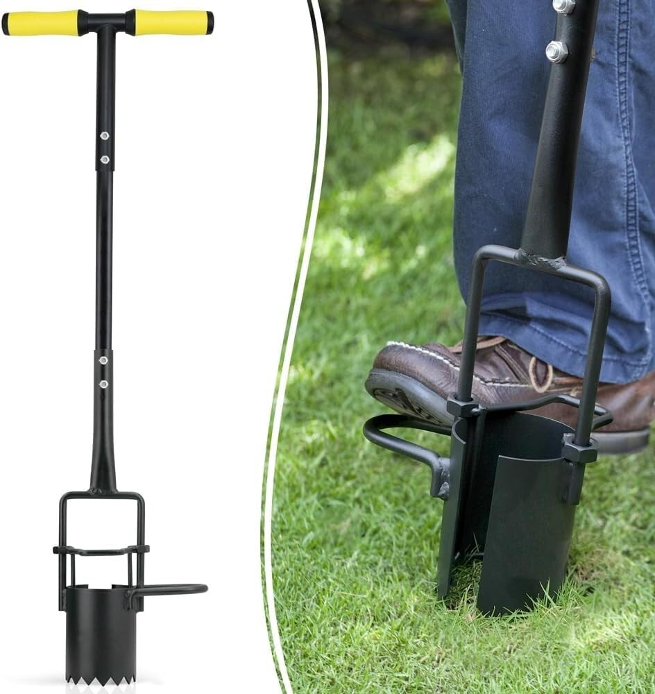 Sod Plugger Turf Cutter Grass Plug Tool for Transplanting Repair Yard ...