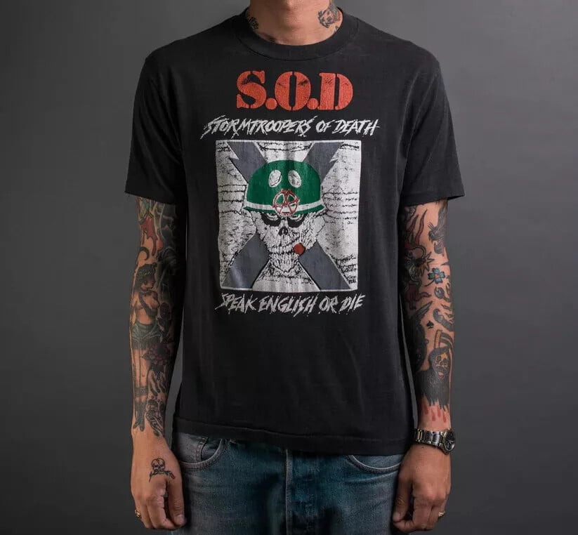 Sod Stormtroopers Of Death Tour Graphic Black Shirt Unisex - Walmart.com