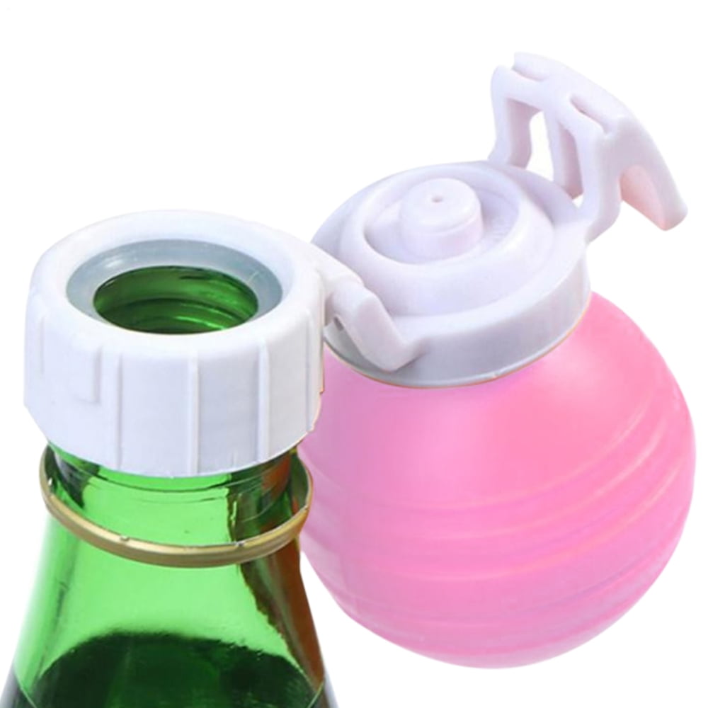 Soda Bottle Caps Silicone Soda Bottle Stopper Fizzy Drink Push Type Saver Lid Wine Stoppers ...