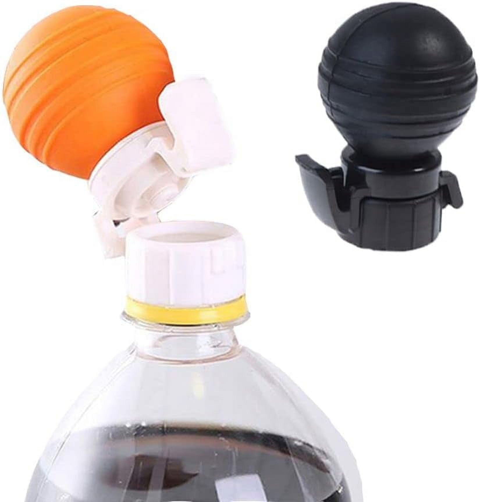 Soda Bottle Lids with Inflated Pump, Silicone Leak Proof Carbonated ...