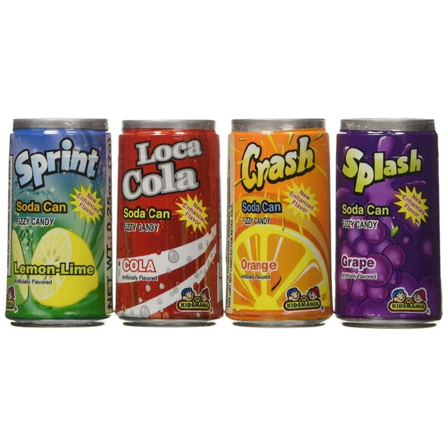 Soda Can Fizzy Candy 6-Pack 1.48 oz. - Walmart.com