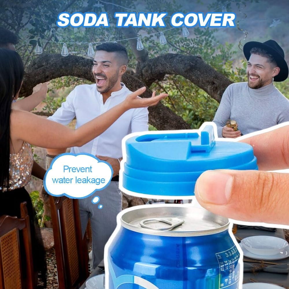 Soda Can Lids, Can Covers for Soda, Reusable Plastic Can Spill Stopper ...