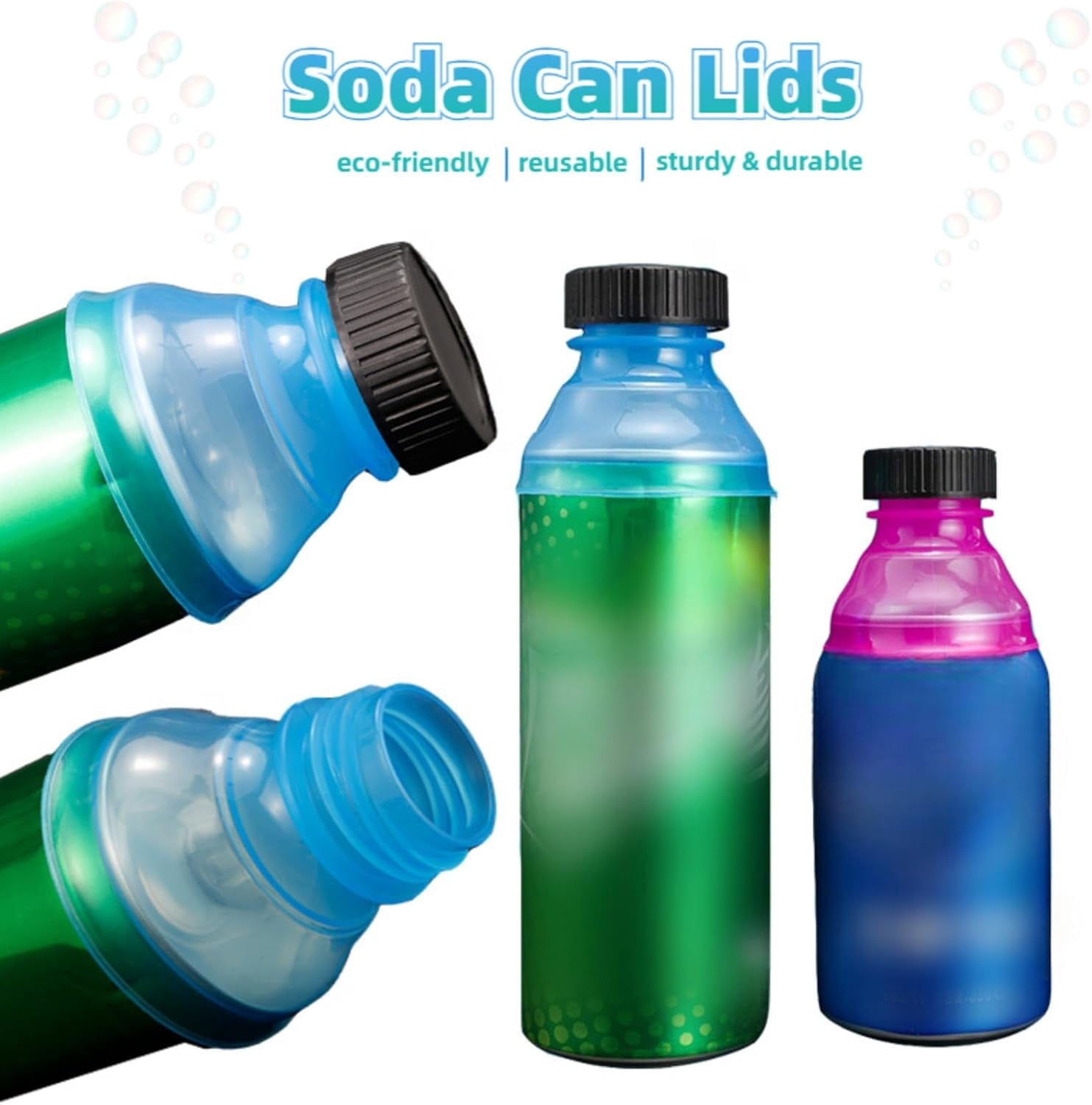 Soda Can Lids and Covers, Spill-proof Soda Can Lid for Beer, Juice ...