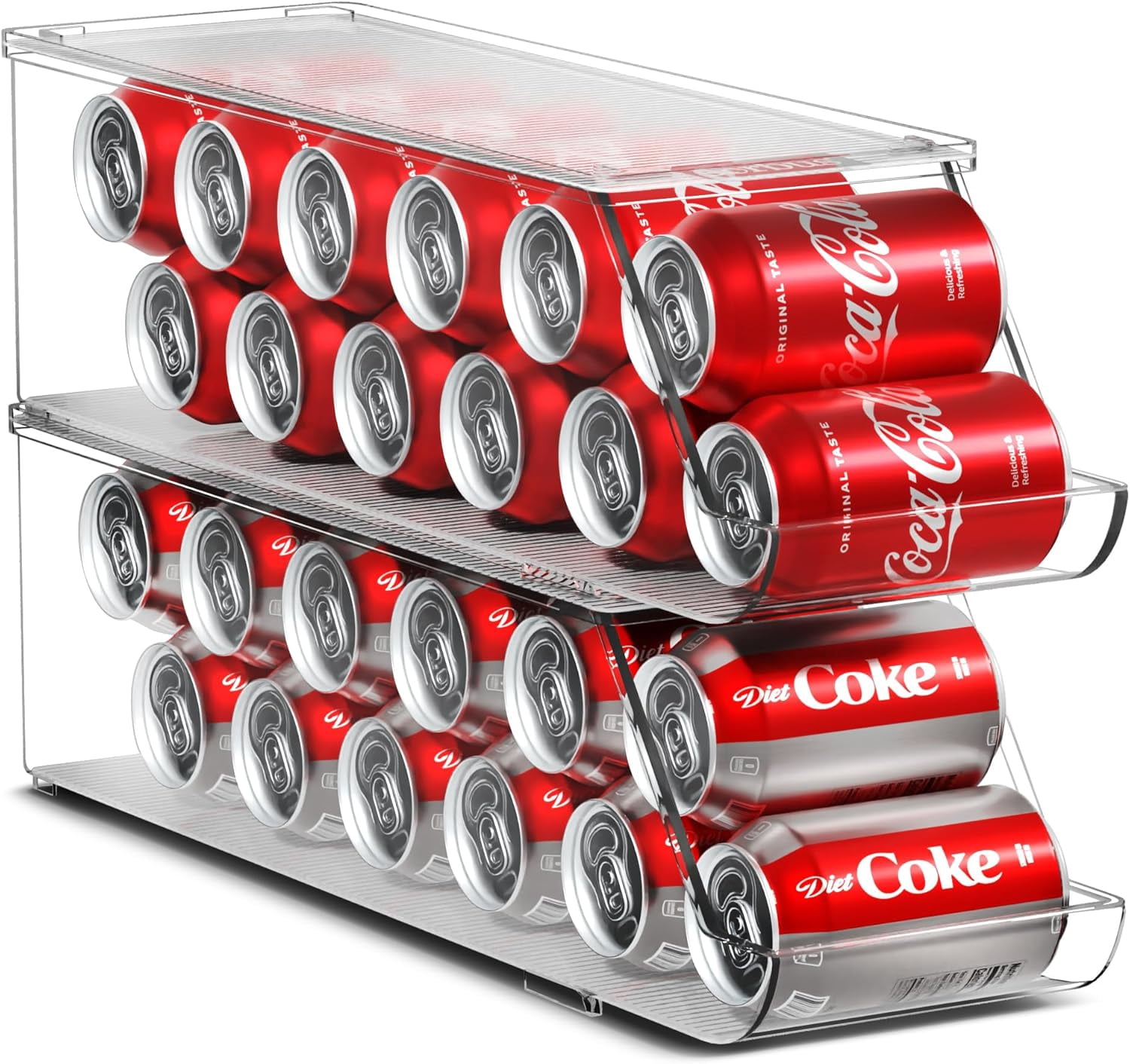 Soda Can Organizer for Refrigerator, Pantry, Freezer, Stackable Can ...