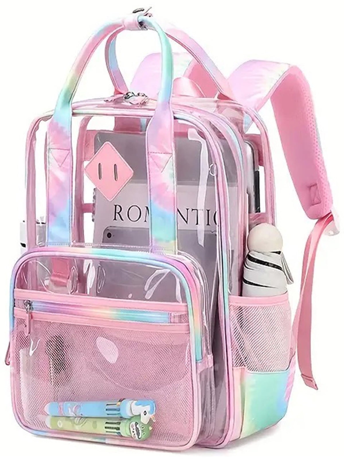 Soda Candy Clear Backpack Heavy Duty Stadium Approved PVC School ...