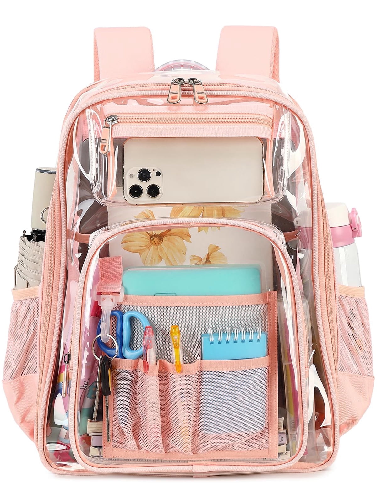 Soda Candy Clear Backpack Heavy Duty TPU Transparent Backpack Stadium ...
