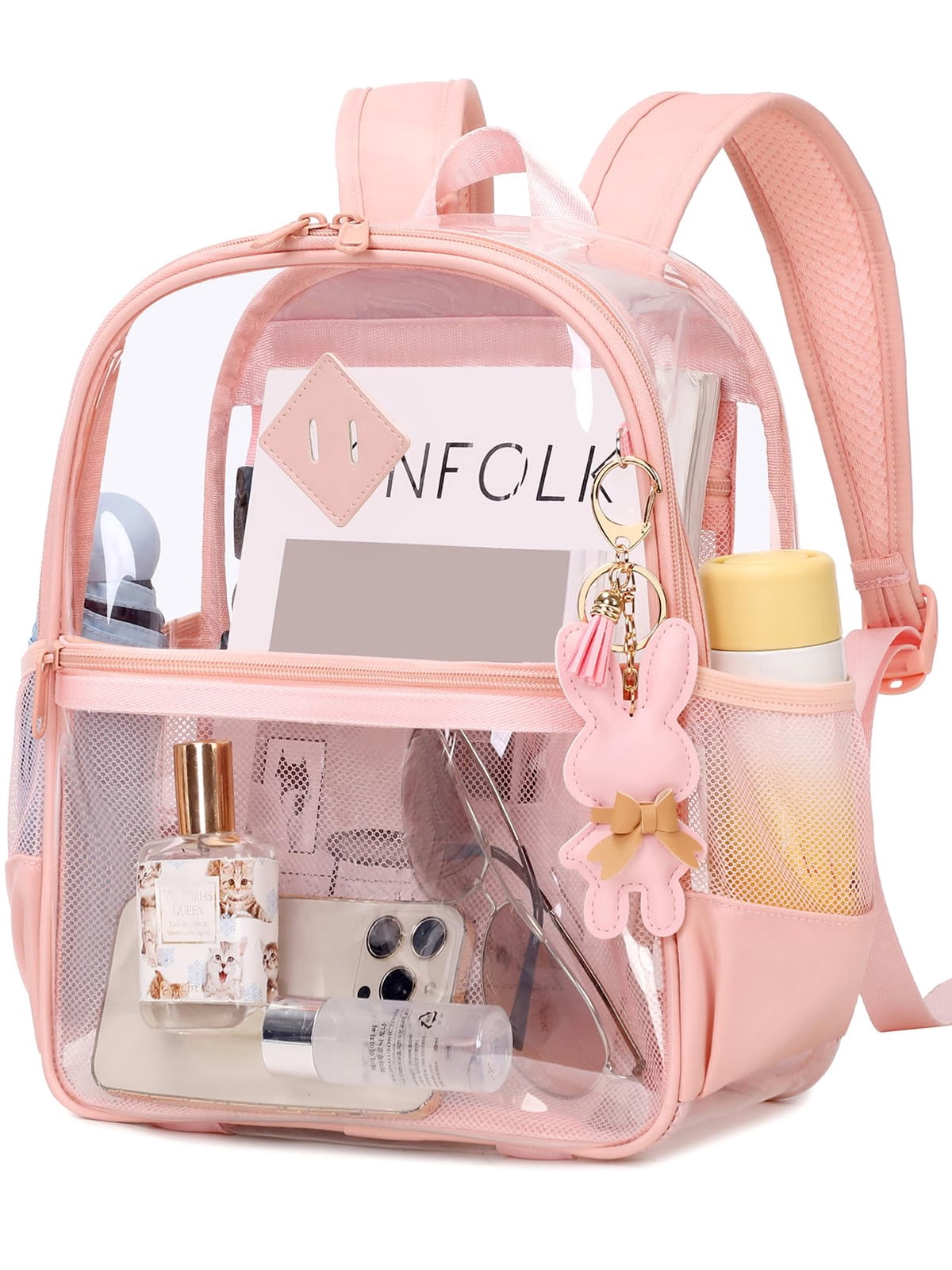 Soda Candy Clear Backpack for Stadium Events Approved 12×6×12", Thick ...