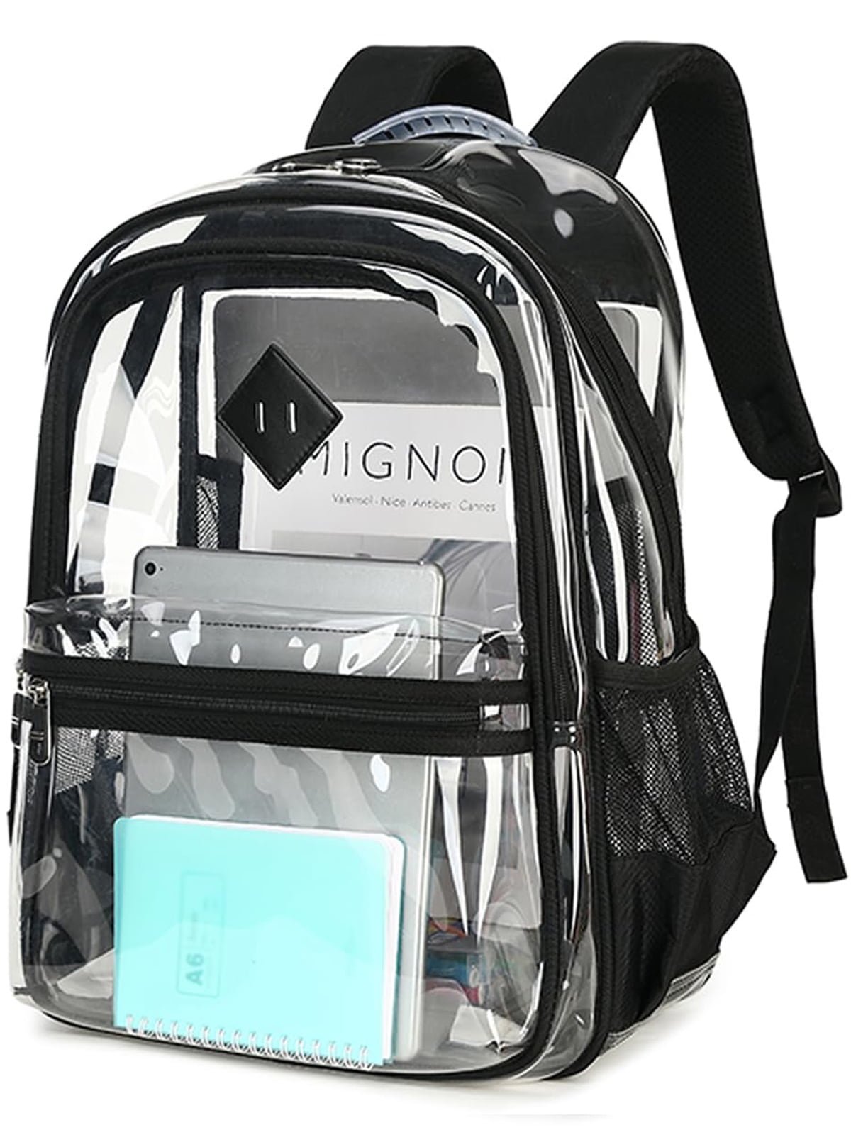 Soda Candy Large Clear Backpack Heavy Duty Triple Compartments ...