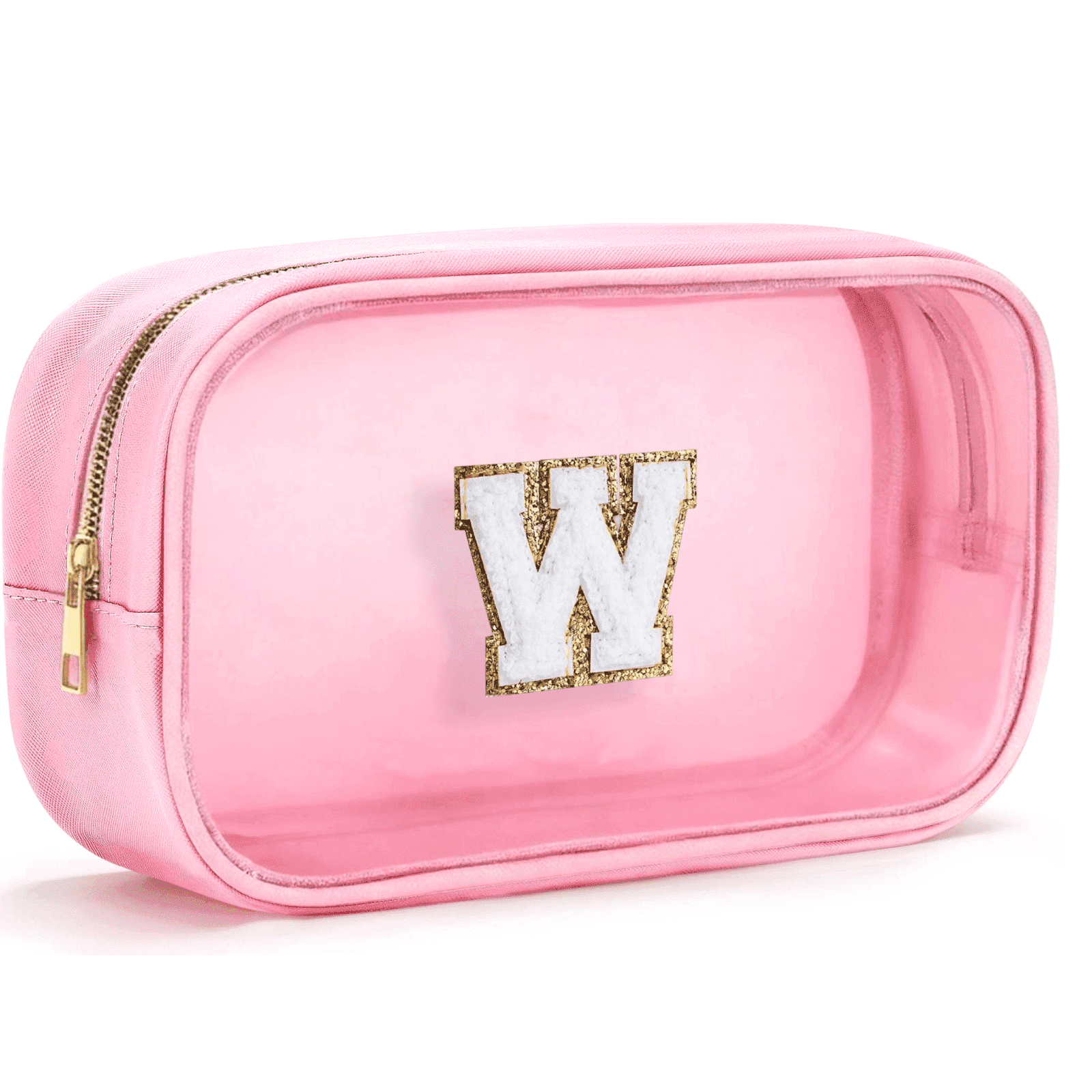 Soda Candy Initial Clear Makeup Bag Personalized Preppy Cosmetic Bag ...
