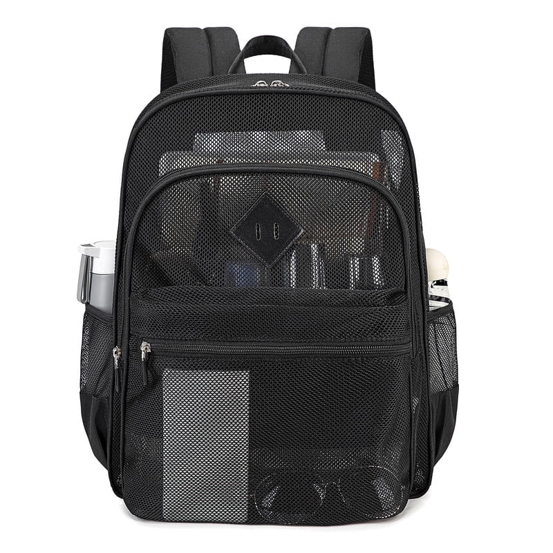 Soda Candy Mesh Backpack Heavy Duty See Through School Backpacks ...
