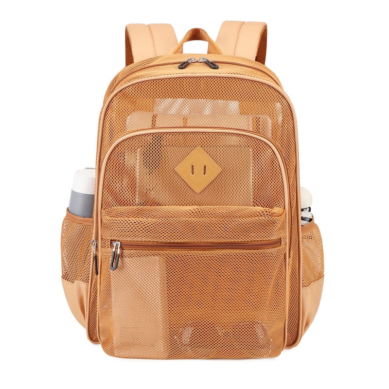 Soda Candy Mesh Backpack Heavy Duty See Through School Backpacks ...
